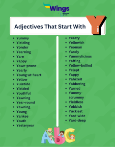99+ Adjectives Starting With The Letter Y with Meanings and Examples ...