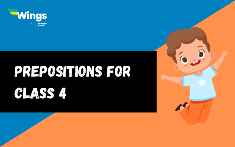 Prepositions for Class 4 with Practise Exercises