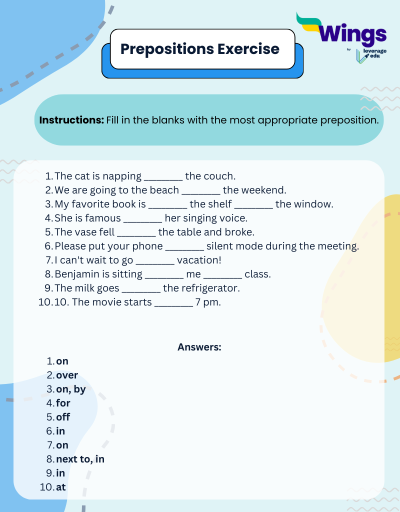 Prepositions of Directions with Examples and Exercises - Leverage Edu Explore