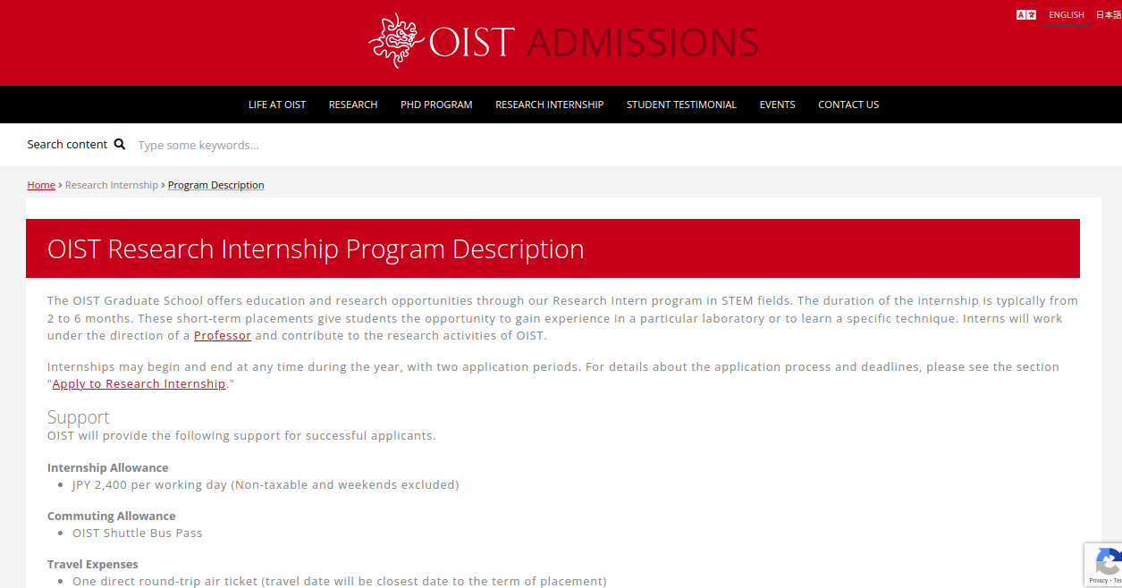 Study in Japan: OIST Fully Funded Research Internship 2024 Open for International Students ...