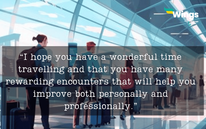 Sending Wishes for Someone Going Abroad to Work